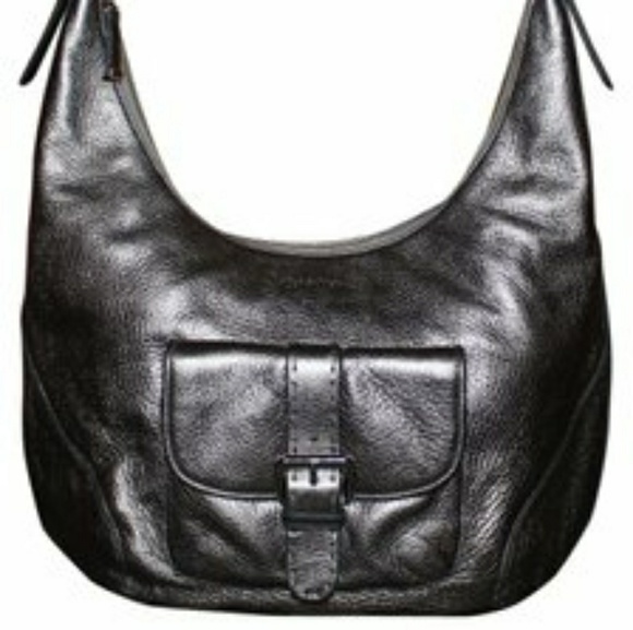 Calvin Klein | Bags | Calvin Klein Gunmetal Purse Large Leather Hobo ...